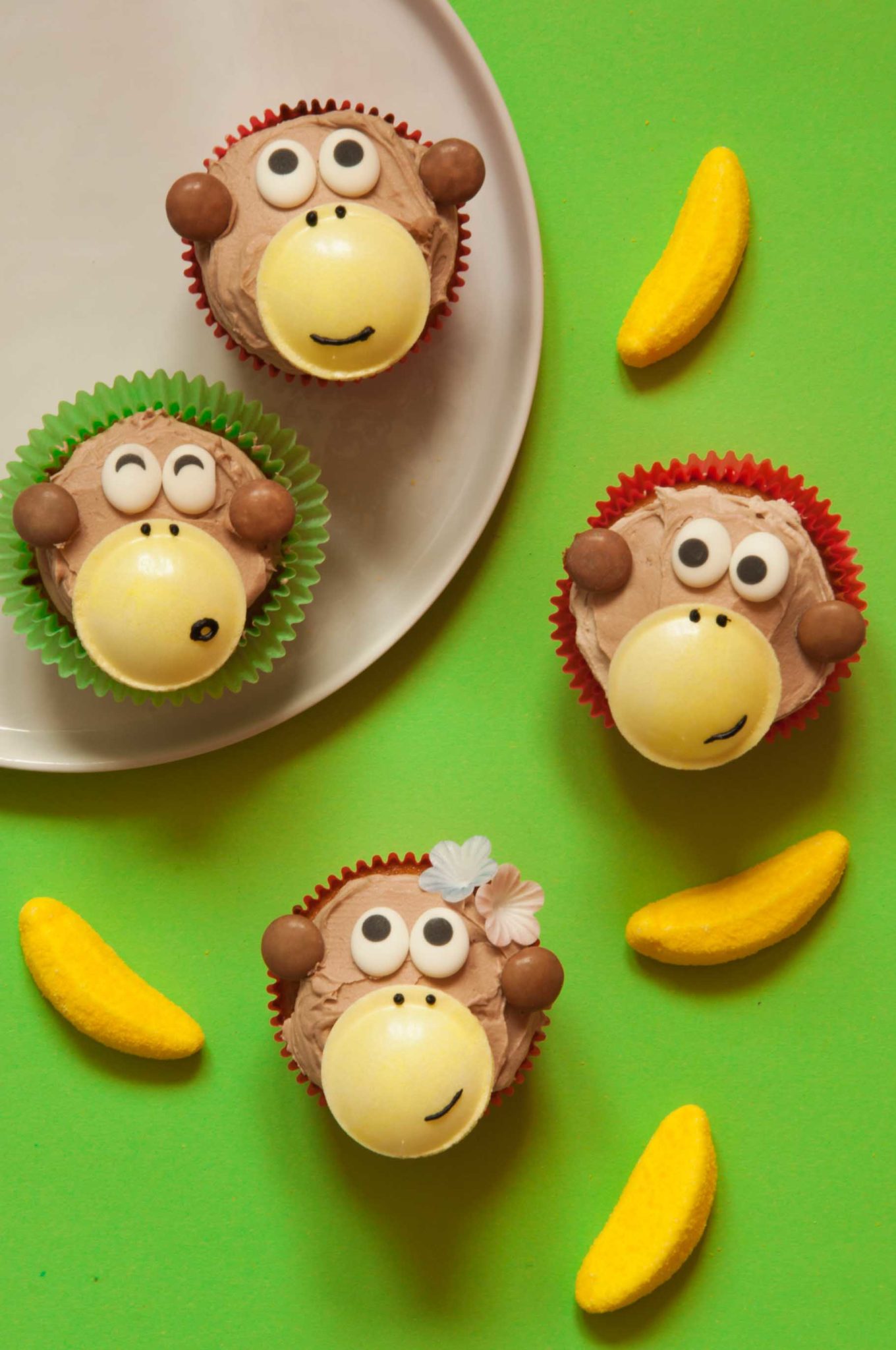 Lustige Affenbande-Cupcakes - Wer hat die Kokosnuss geklaut?? - Made ...